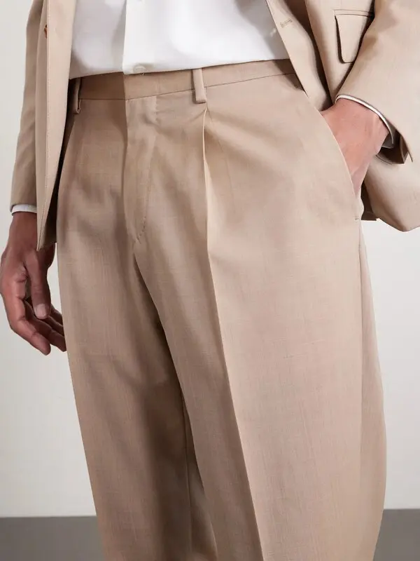 LARDINI Straight-leg Virgin Wool Suit Trousers