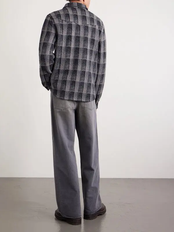 Ralph Lauren Checked Wool And Cashmere-blend Overshirt