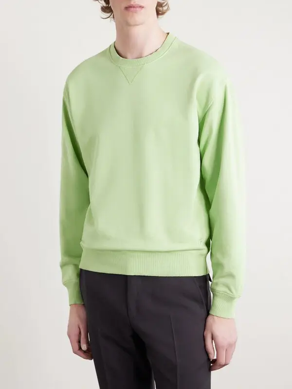 TOM FORD Cotton-jersey Sweatshirt - Green