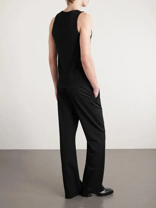 TOM FORD Open-knit Cotton Tank Top - Black