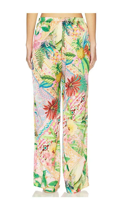 Luli Fama Printed Wide Leg Trousers - Multicolor