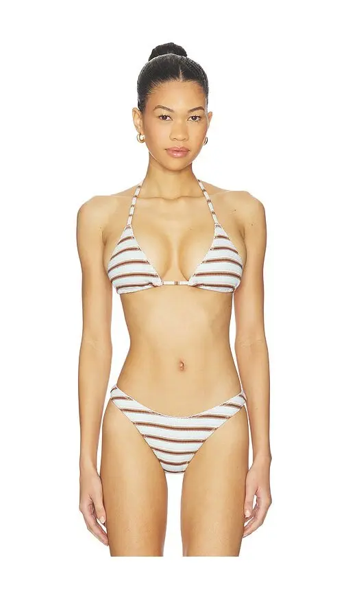 Frankies Bikinis Nick Thermal Top - Verona Stripe
