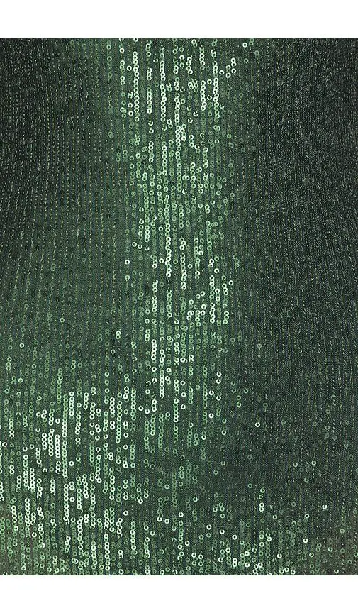 Norma Kamali Long Sleeve Sequined Turtleneck Dress In Dark Emerald - 19%  Off | Editorialist
