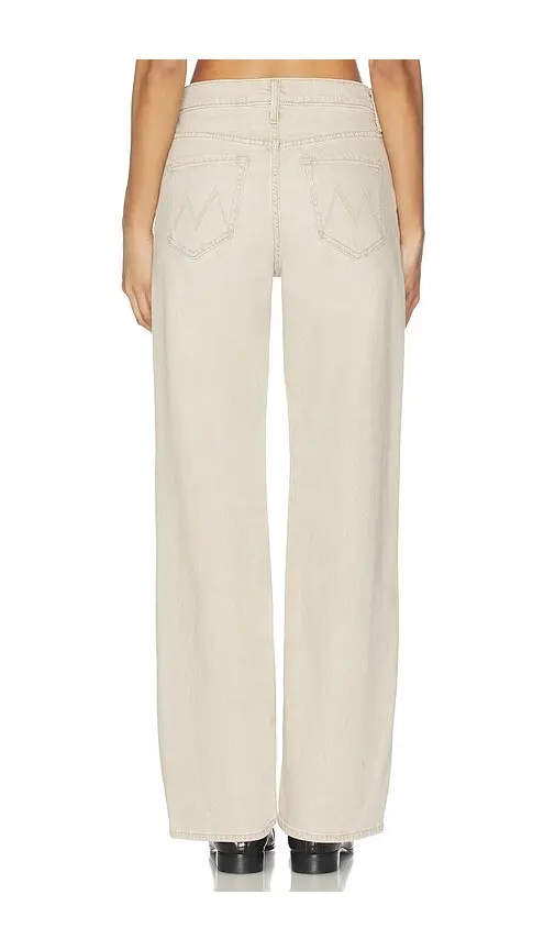 MOTHER The Dodger Sneak Jeans In Beige