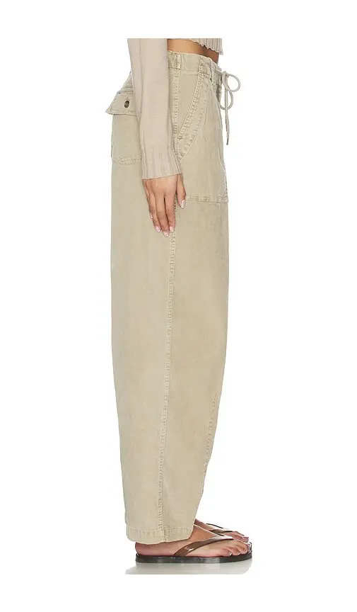 JAMES PERSE Fine Wale Stretch Cord Pant - Overcast