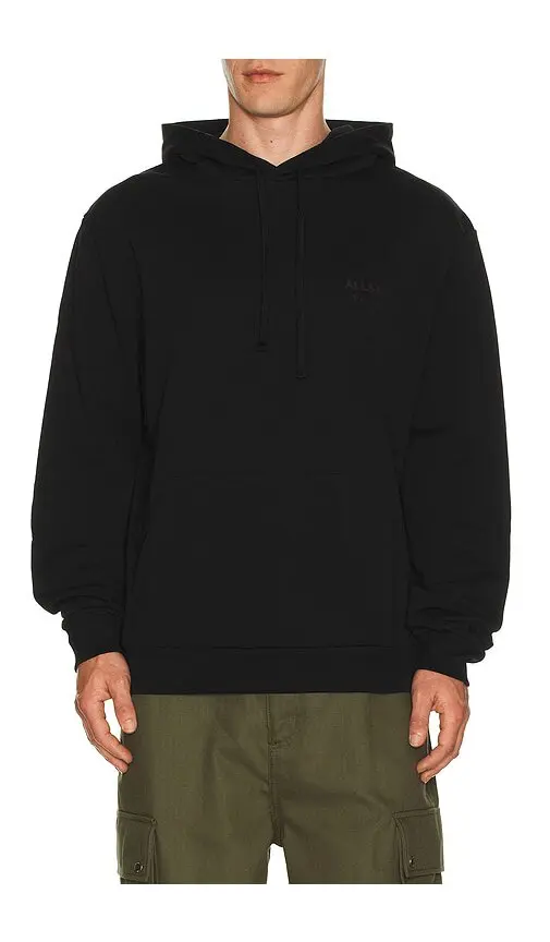 ALLSAINTS Underground Hoodie - Jet Black & Dark Leo