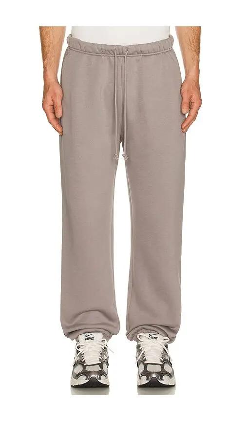 SKIMS Fleece Lounge Relaxed Jogger In Grey