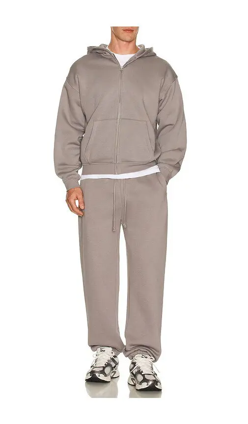 SKIMS Fleece Lounge Relaxed Jogger In Grey