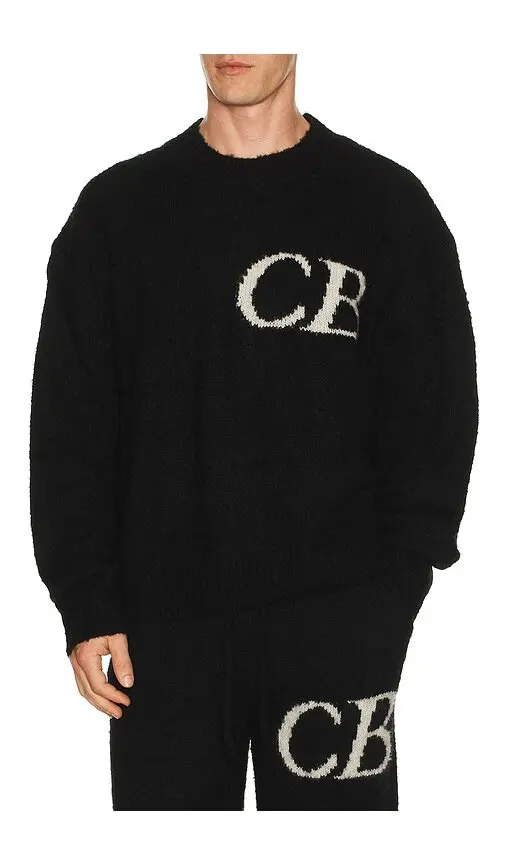COLE BUXTON Logo Knit Sweater