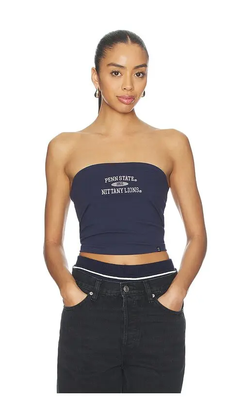 HYPE AND VICE Penn State Nittany Lions Tube Top - Navy