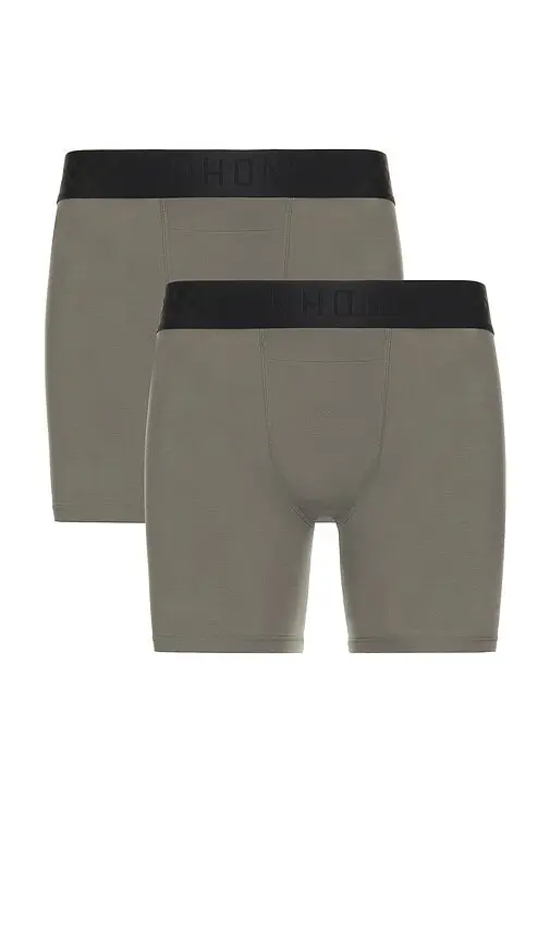 RHONE C.o.r. 6 Boxer Brief In Grey - Smoke