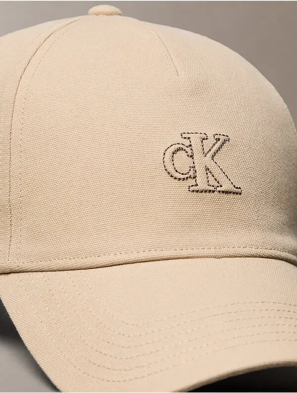 Calvin Klein Canvas Monogram Baseball Cap