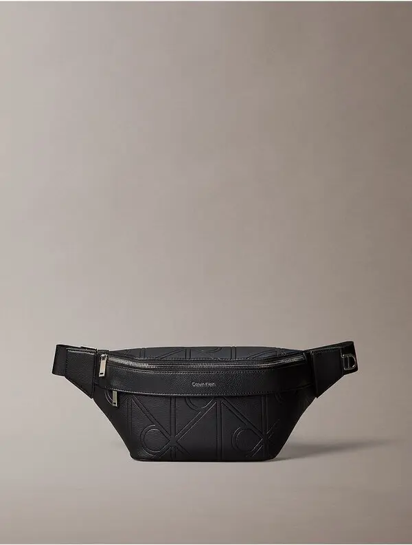 Calvin Klein Embossed Emblem Logo Waistpack - Black