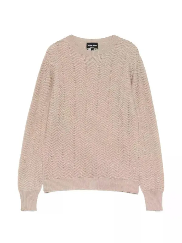 Giorgio Armani Crew-neck Long-sleeve Sweater