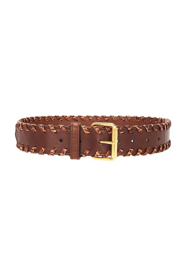 Dries Van Noten Leather Belt - Tan