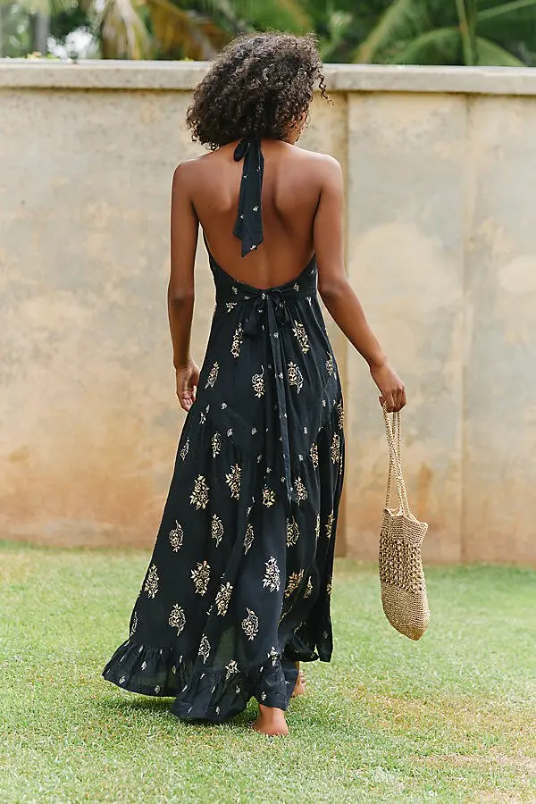 CELANDINE Printed Scarf Dress
