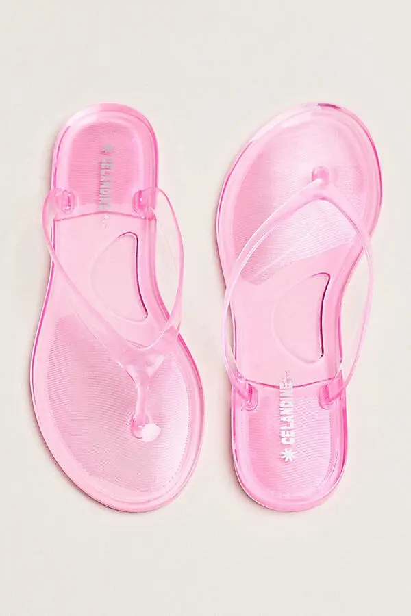 CELANDINE Jelly Flip Flops - Pink