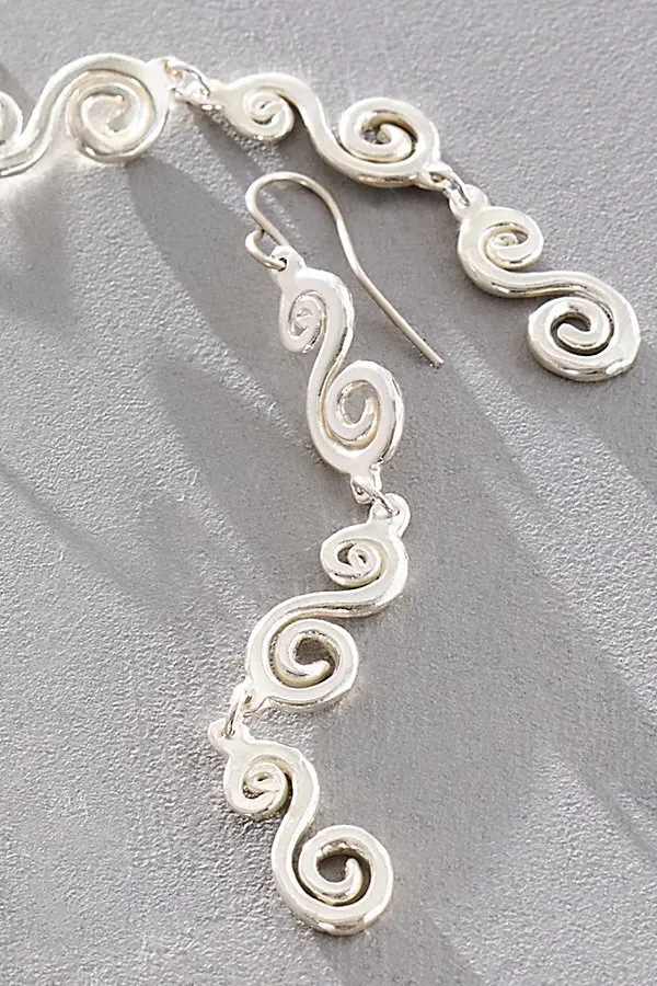 TAKARA Spiral Dangle Earrings