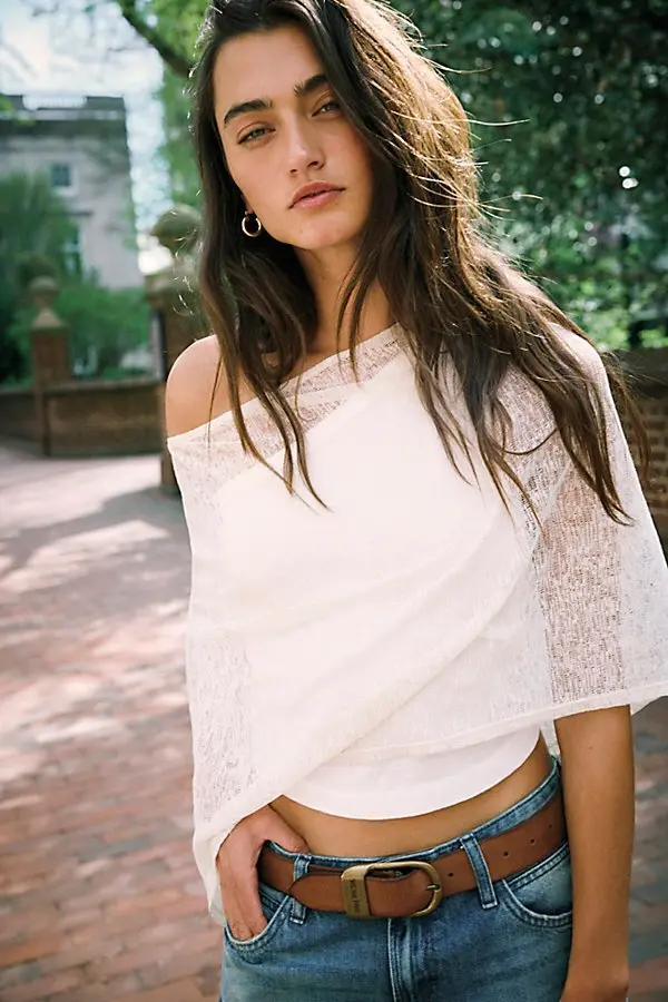 Free People Maggie Everyday Poncho - Ivory