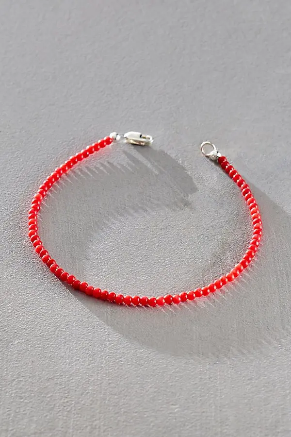 TAKARA Beaded Bracelet - Red Coral