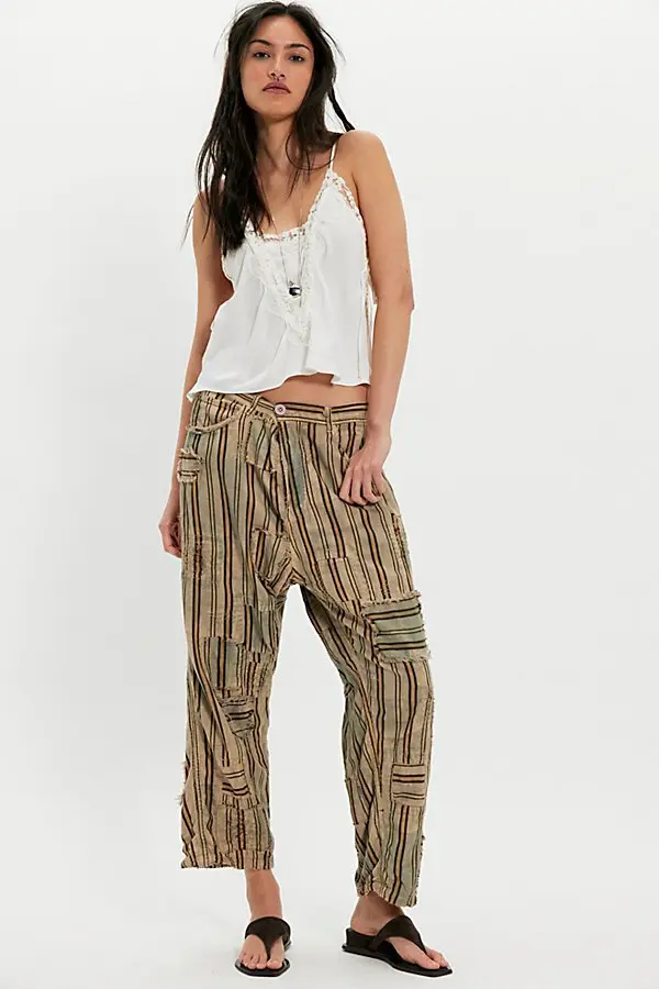 MAGNOLIA PEARL Striped Miner Pants