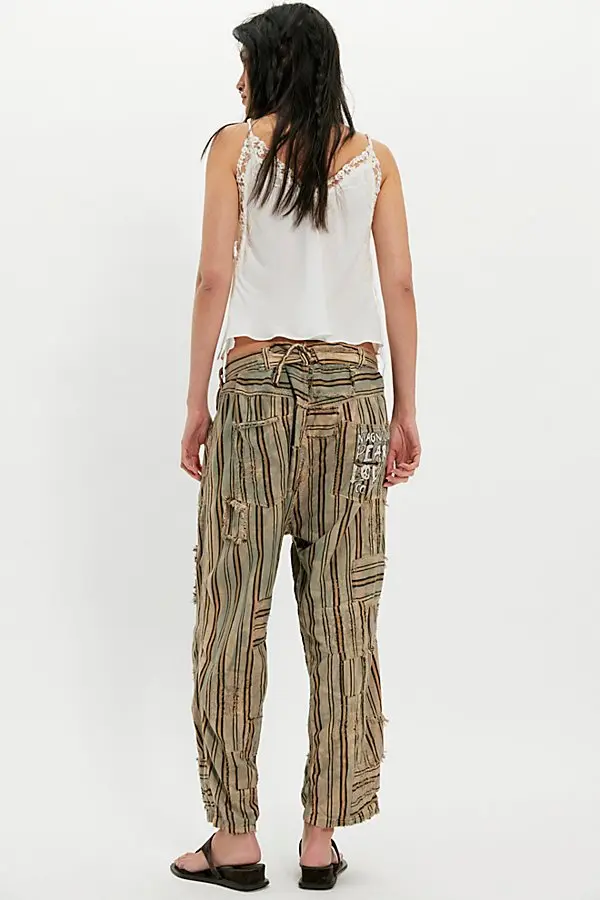 MAGNOLIA PEARL Striped Miner Pants