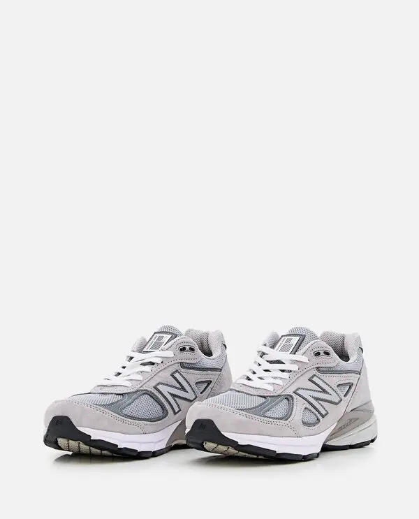 NEW BALANCE 990 Leather Trainers - Grey