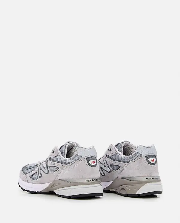NEW BALANCE 990 Leather Trainers - Grey