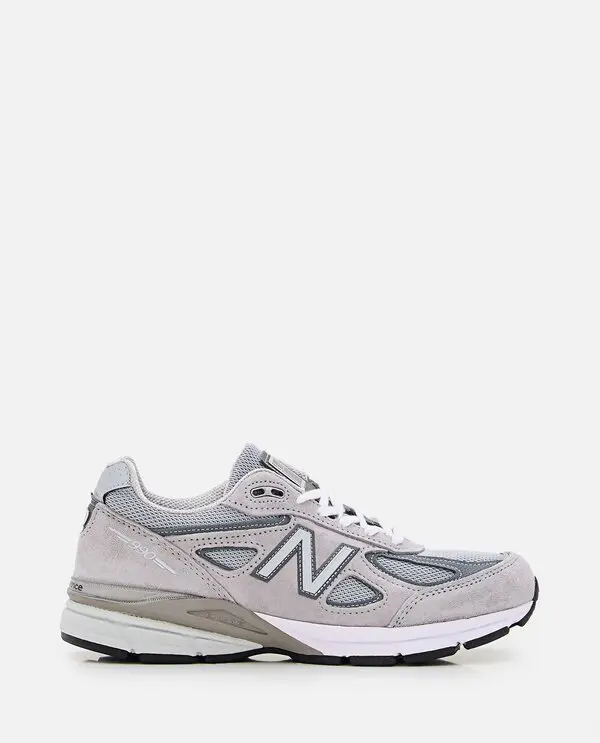 NEW BALANCE 990 Leather Trainers - Grey