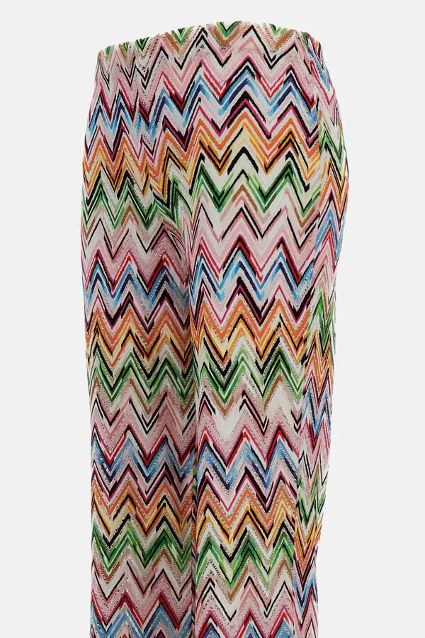 Missoni Lace Zigzag Knit Trousers - Multicolor