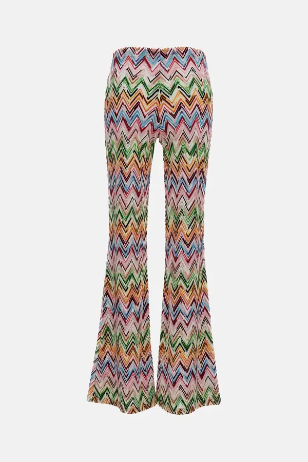 Missoni Lace Zigzag Knit Trousers - Multicolor