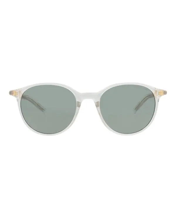 Montblanc Round Frame Recycled Sunglasses - Crystal Crystal Green (mb0326sa/30015114/004)