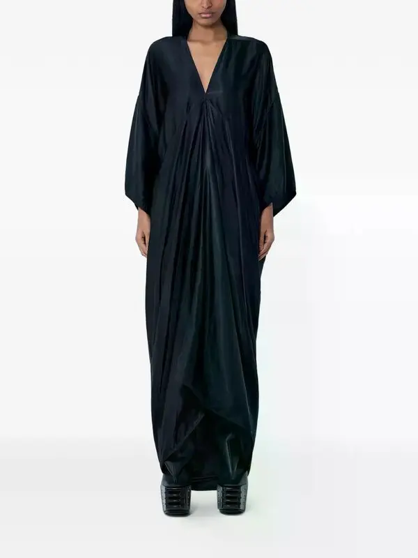 Rick Owens V-neck Draped Maxi Dress