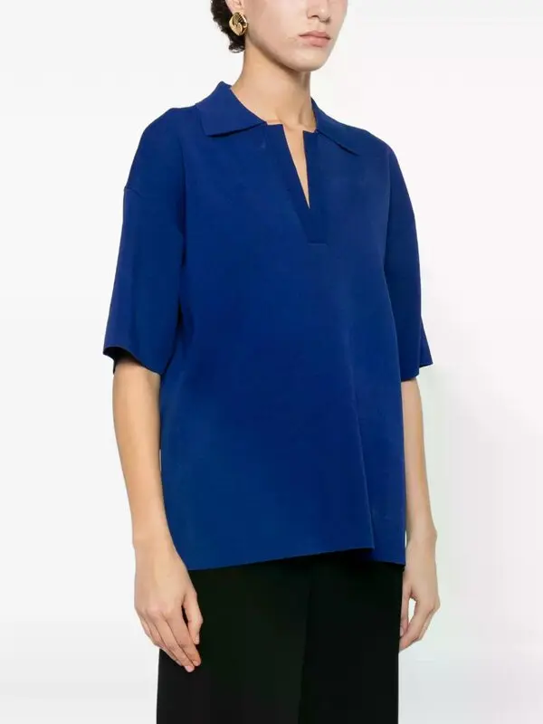 P.a.r.o.s.h V-neck Polo T-shirt - Blue