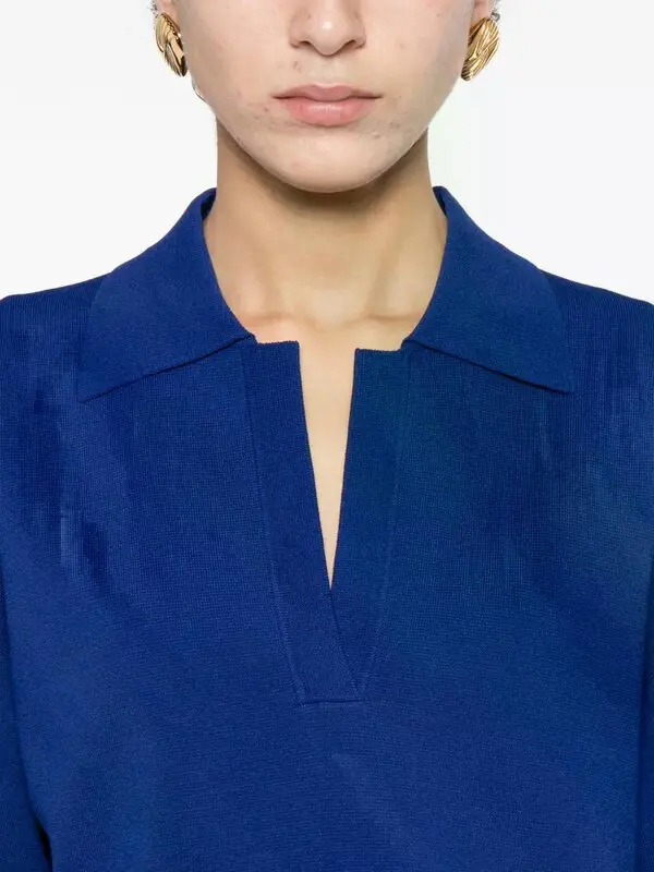 P.a.r.o.s.h V-neck Polo T-shirt - Blue
