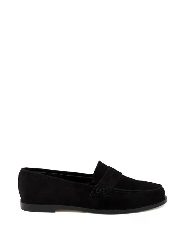 Manolo Blahnik Perrita Round-toe Loafers - Black