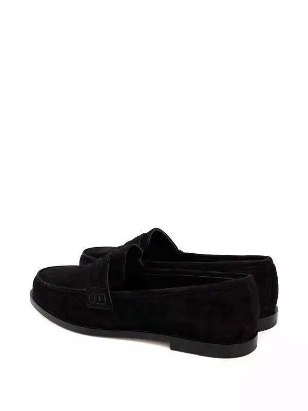 Manolo Blahnik Perrita Round-toe Loafers - Black