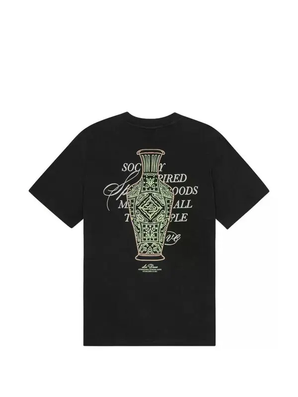 LES DEUX Printed T-shirt - Black