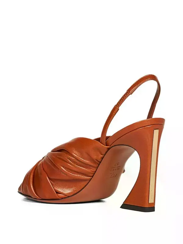 Fendi Arco Knotted Sandals - Orange
