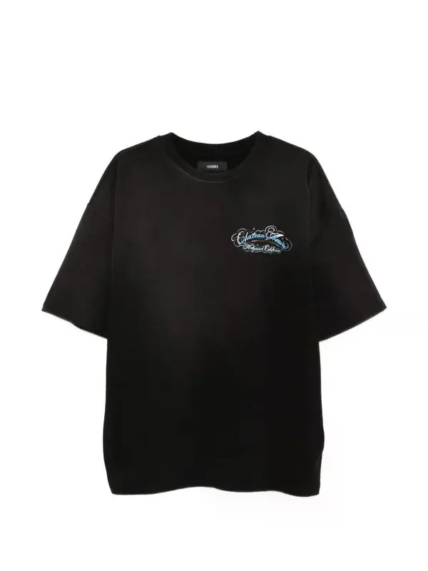 Amiri Crystal Chateau Script Oversized T-shirt