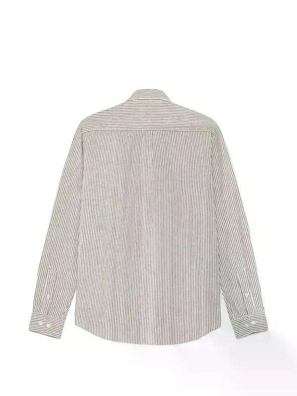 LES DEUX Konrad Striped Shirt - Neutrals