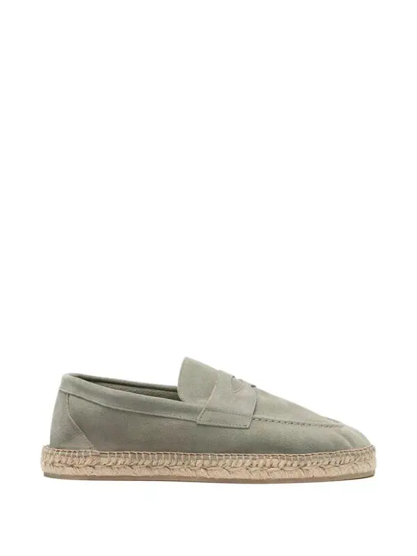 LARDINI Penny Trim Loafers - Grey