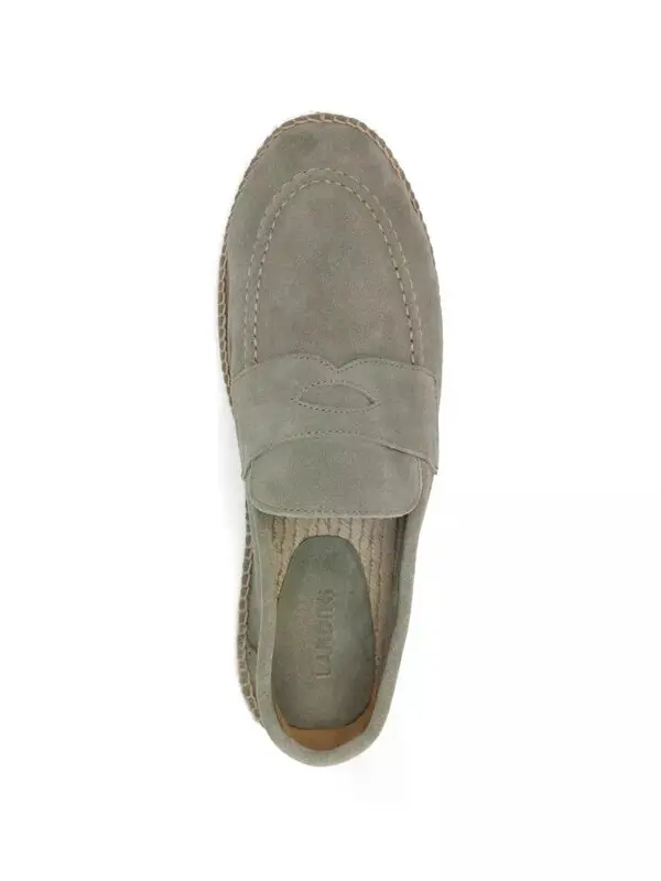 LARDINI Penny Trim Loafers - Grey