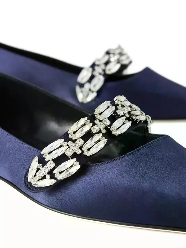 Manolo Blahnik Tamolflat Point-toe Pumps