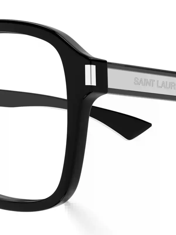 Saint Laurent Pilot Frame Eyeglasses - Black