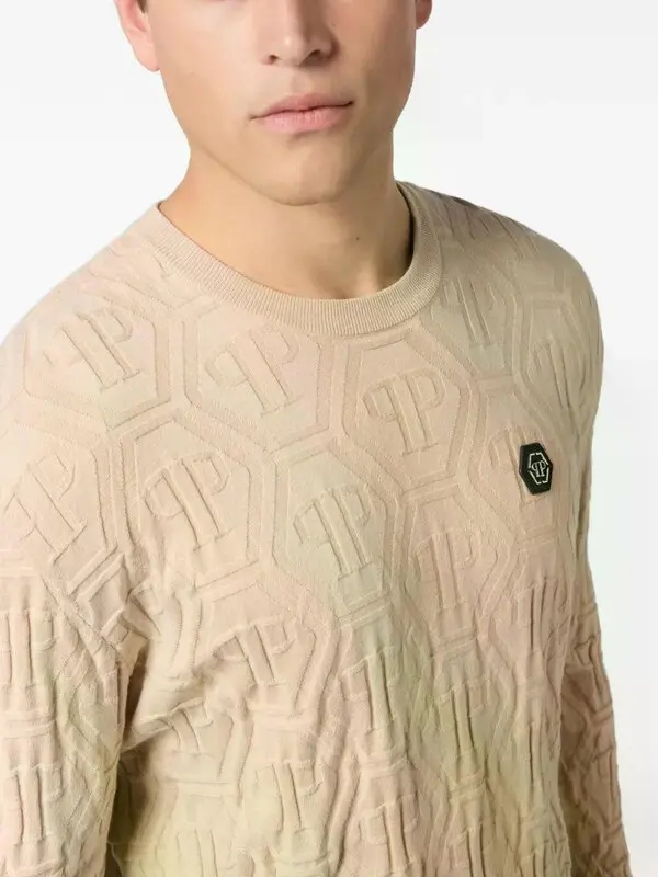 Philipp Plein Monogram Pattern Sweater