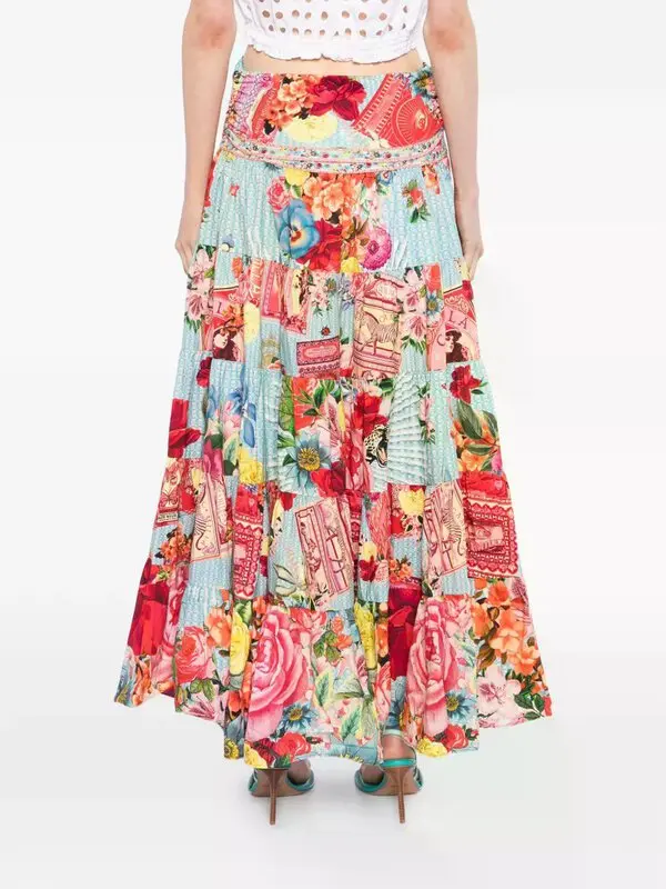 Camilla Printed Tiered Skirt