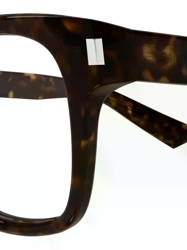 Saint Laurent Square Frame Glasses - Brown