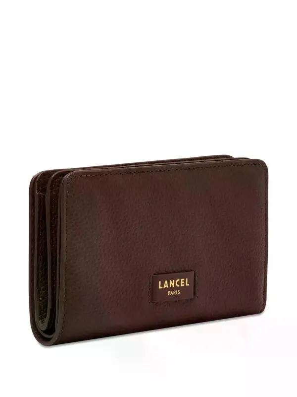 LANCEL Ninon Rectangular-zip Leather Wallet - Brown