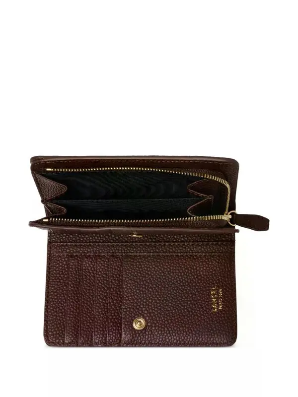 LANCEL Ninon Rectangular-zip Leather Wallet - Brown